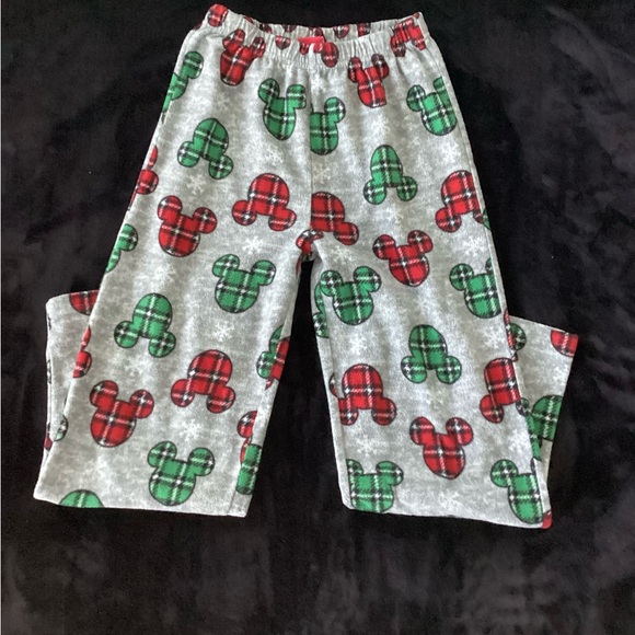 Disney | Pajamas | Disney Mickey Mouse Plaid Pajama Bottoms Red And ...